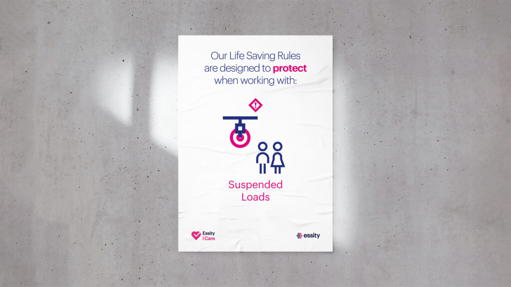 Suspended Loads – Essity Life Saving Rules